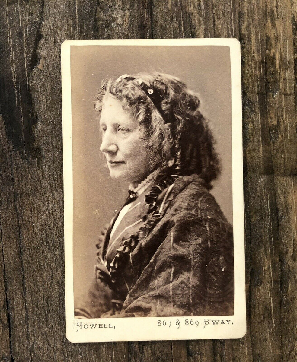 EXCELLENT 1870S CDV HARRIET BEECHER STOWE UNCLE TOM'S CABIN AUTHOR ABO – The Thanatos Archive Store