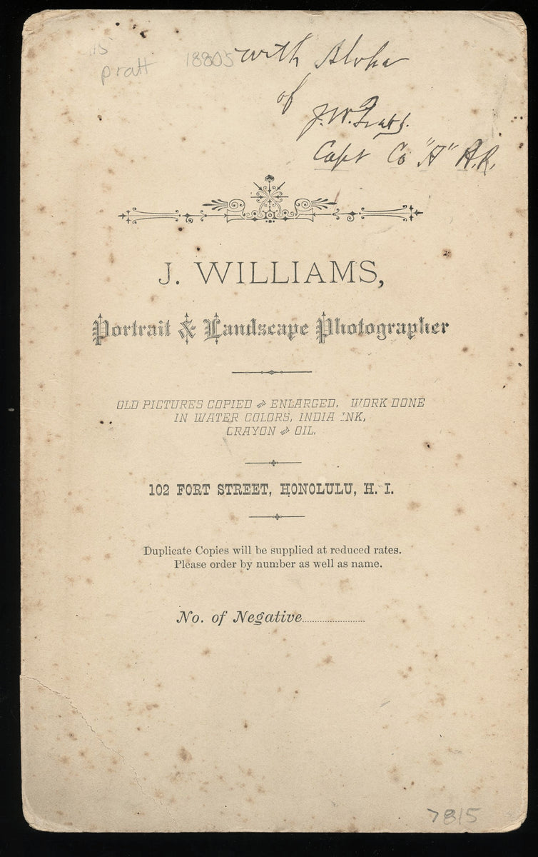 Rare Boudoir Card HONOLULU RIFLES Soldiers Signed, 1880s Hawaii – The ...