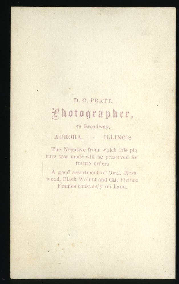 Rare Outdoor Street View Aurora Illinois 1860s Storefront Signs CDV Ph ...