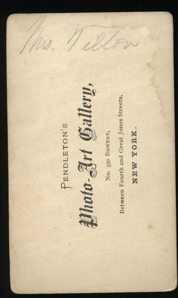 RARE CDV of Elizabeth Richards Tilton Journalist Suffragist 1800s Phot ...