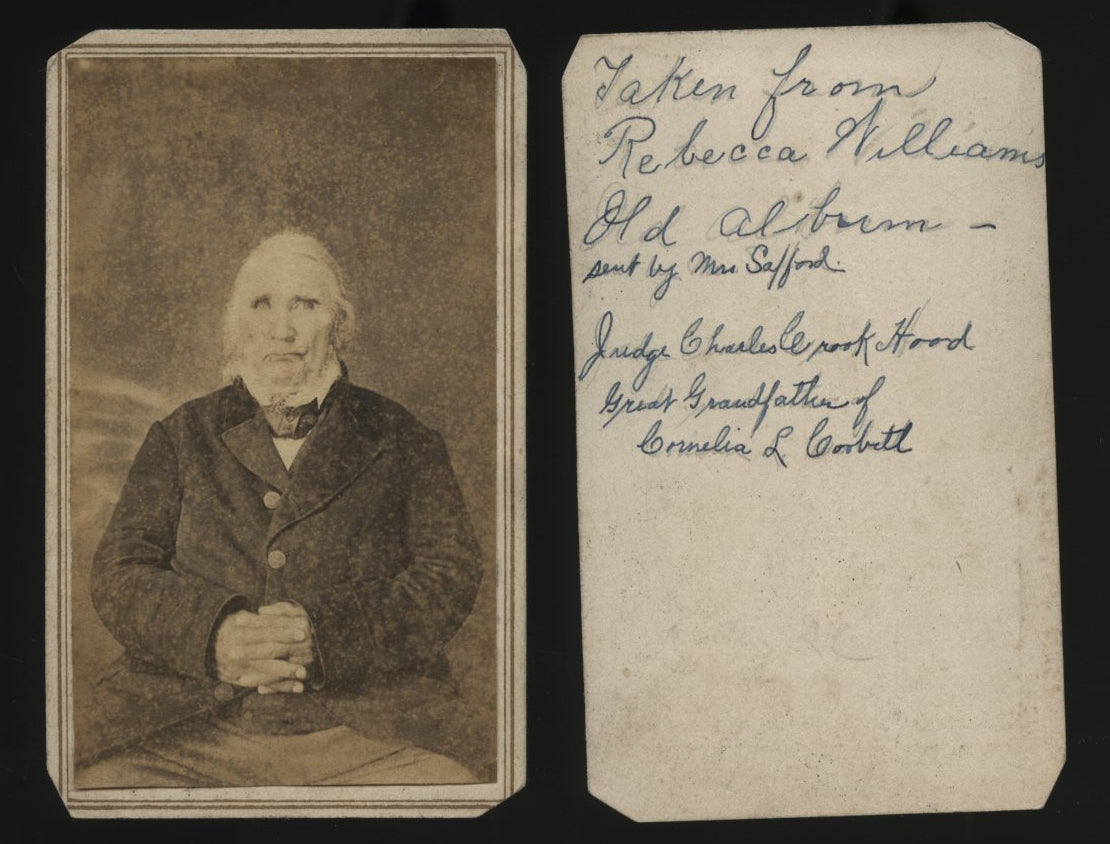 Judge Charles Crook Hood, 1860s CDV – The Thanatos Archive Store