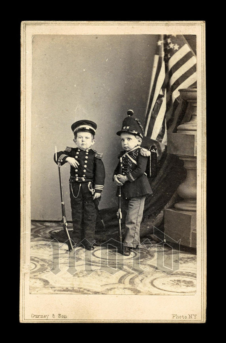 RARE 1860s CDV Commodore Foote Major Tot Sideshow Midgets Civil War So ...