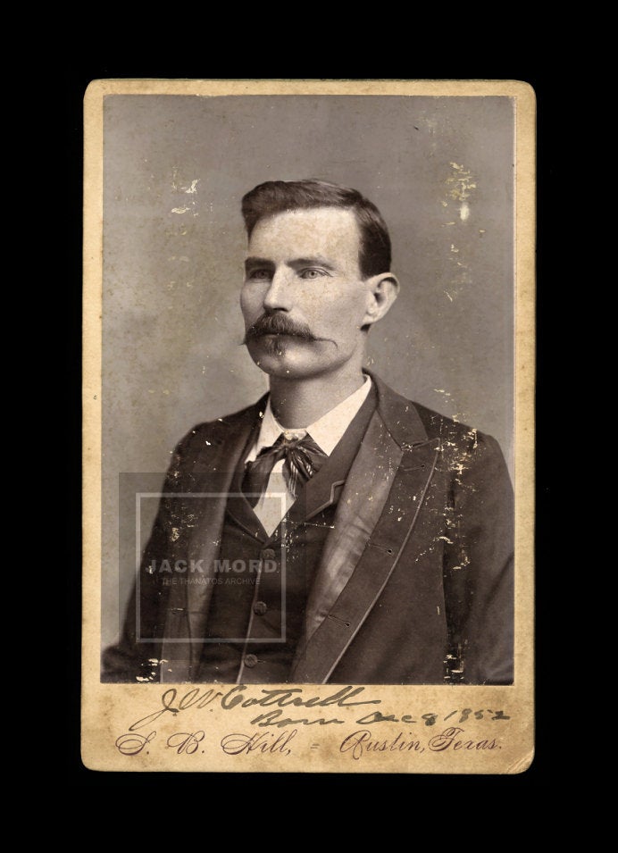 Rare Photo of JOHN W COTTRELL Texas Ranger Cowboy Confederate Soldier ...