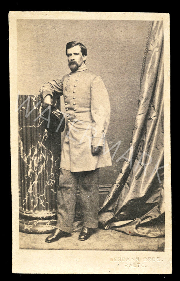 RARE CIVIL WAR CONFEDERATE GENERAL JOHN PEGRAM CDV PHOTO BENDANN BROS ...